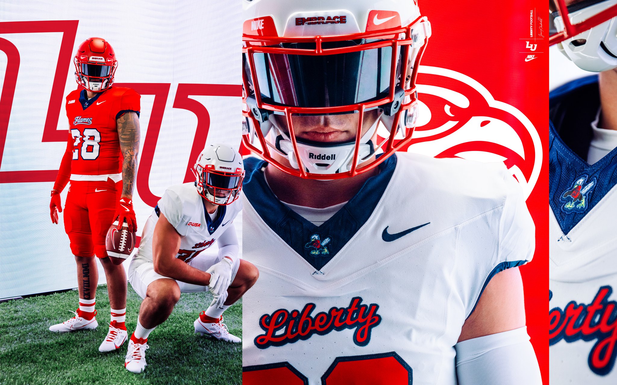 Liberty football debuts new uniforms | A Sea of Red