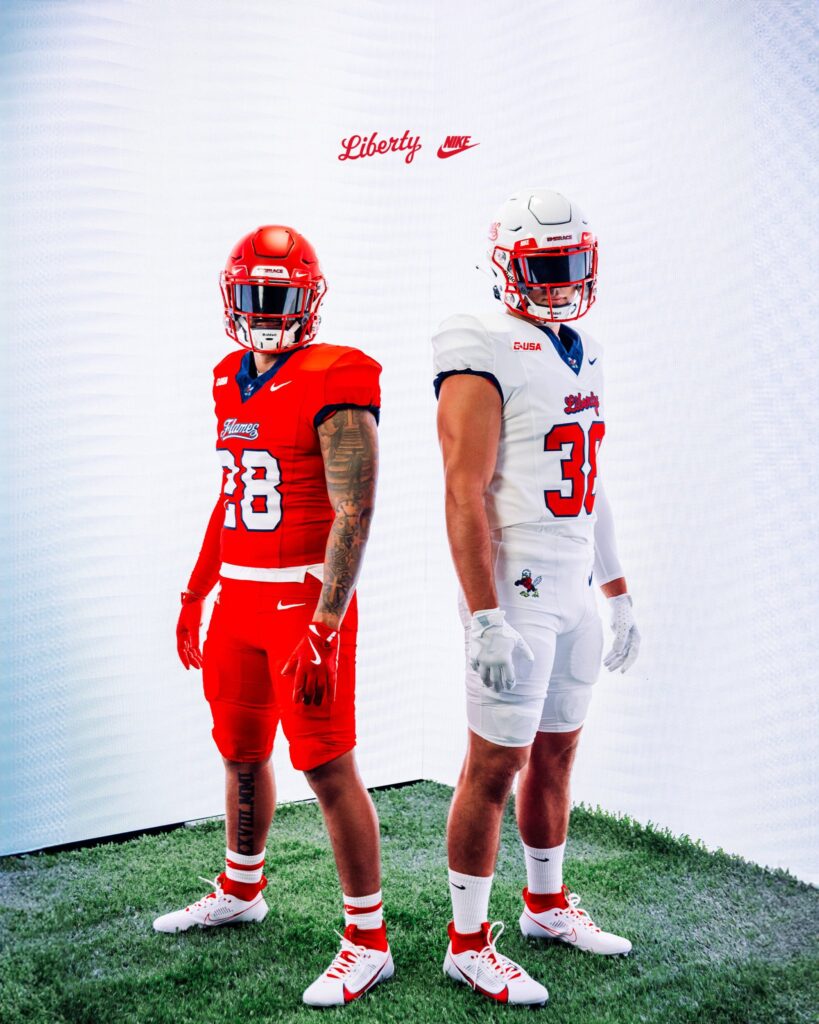 Liberty football debuts new uniforms | A Sea of Red