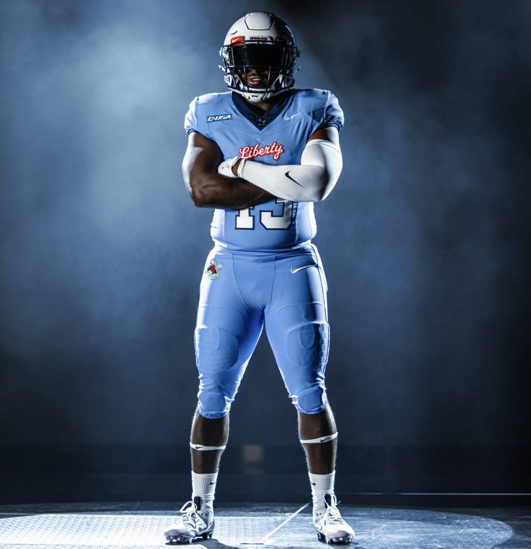 Liberty football debuts new light blue uniforms | A Sea of Red