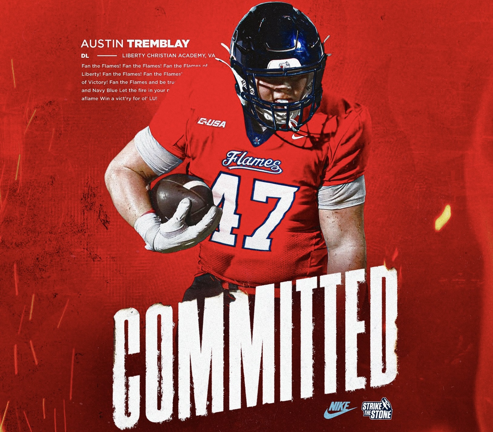 LCA DL Austin Tremblay commits to Liberty | A Sea of Red